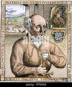 Portrait of Paracelsus (1493-1541) Swiss German Renaissance physician ...