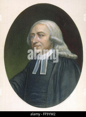 JOHN WESLEY English religious leader preaching on his father's grave ...
