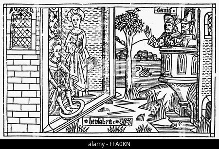 DAVID AND BATHSHEBA. /nKing David watches Bathsheba bathe (2 Samuel 11: ...