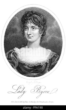 ANNE ISABELLA BYRON /n(1792-1860). NΘe Milbanke. Lady Byron, wife of ...