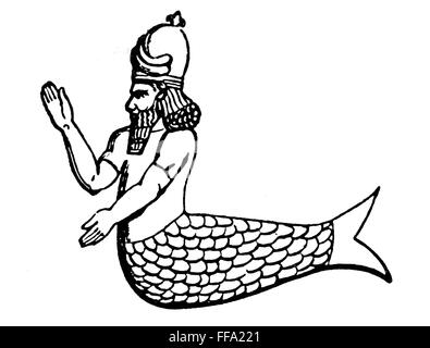 MYTHOLOGY: OANNES (DAGON). /nAssyrian-Babylonian god Stock Photo - Alamy