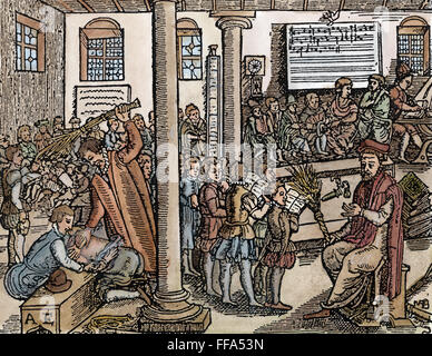 Birching a schoolboy Stock Photo - Alamy