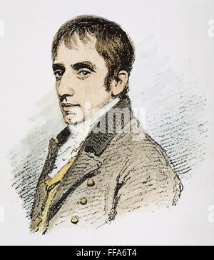 WILLIAM WORDSWORTH /n(1770-1850). English poet. Pencil drawing, 1805 ...