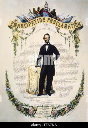 Lincoln's Emancipation Proclamation of 1863 Stock Photo - Alamy