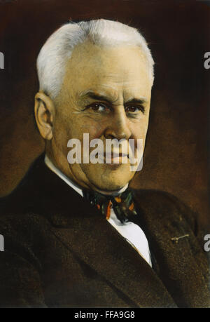 ROBERT ANDREWS MILLIKAN/n(1868-1953). American physicist. Photographed ...