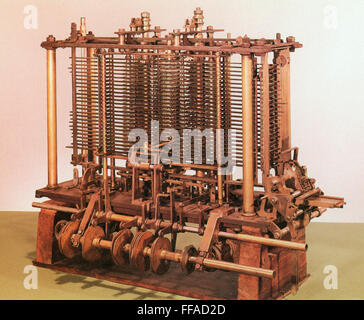 The Babbage Engine by Charles Babbage (1791-1871) computer pioneer and ...