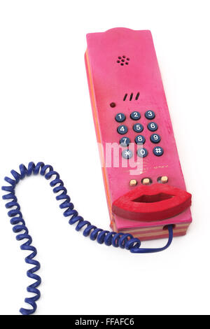 Foam Telephone With Lips On Speaker Stock Photo - Alamy