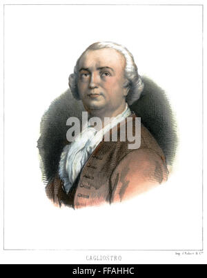 COUNT CAGLIOSTRO /n(1743-1795). Alessandro Conte di Cagliostro. Italian ...