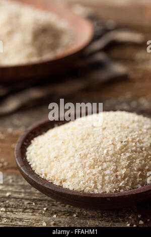 Raw Organic Dry Grits Ready to Cook Stock Photo - Alamy