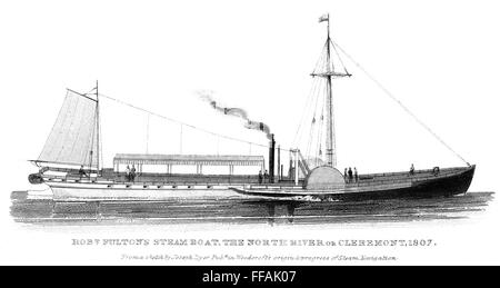 ROBERT FULTON'S CLERMONT. /nRobert Fulton's steamboat, 'Clermont ...