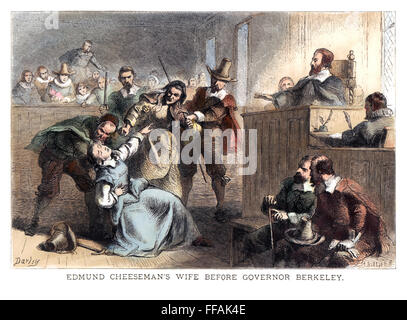 CHEESMAN'S WIFE, 1677. /nThe wife of Edmund Cheesman (or Chisman ...