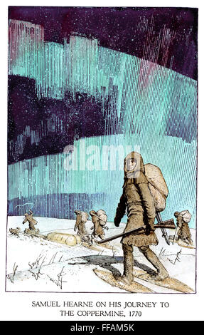 SAMUEL HEARNE (1745-1792). /nEnglish explorer. Stipple engraving ...