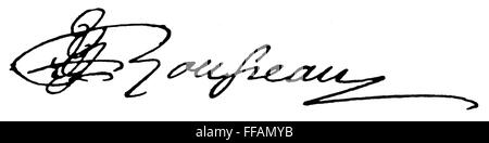 JEAN JACQUES ROUSSEAU. /n(1712-1778). French philosopher and author ...