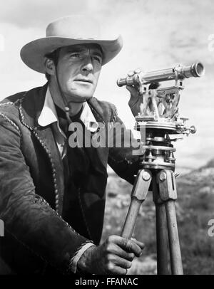 American actor Randolph Scott in the film Seven Men from now, USA 1956 ...