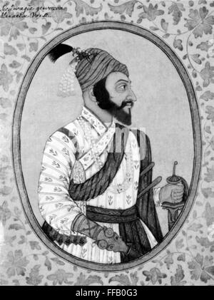 SHIVAJI (c1627-1680). /nFounder of the Maratha kingdom of India ...