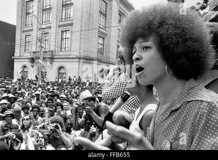 ANGELA DAVIS (1944- ). /nAmerican political activist. On an FBI 'Wanted ...