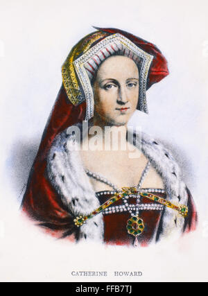 CATHERINE Howard, fifth queen of Henry VIII, being taken to the Tower ...