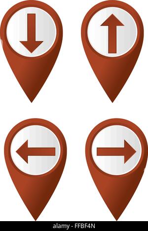 Set of colorful map pointers. Isolated objects. Vector illustration Stock Vector Image & Art - Alamy