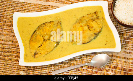 Fish caldine is an authentic goan style yellow fish curry in which fish ...