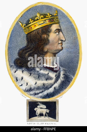 Louis IX, King of France Stock Photo - Alamy
