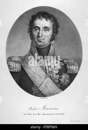 Andre Massena (1758-1817) French soldier; one of Napoleon's greatest ...