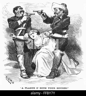 BROOKS-BAXTER WAR, 1874. /n'A Plague O' Both Your Houses.' American ...