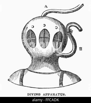 First Diving Helmet Stock Photo - Alamy