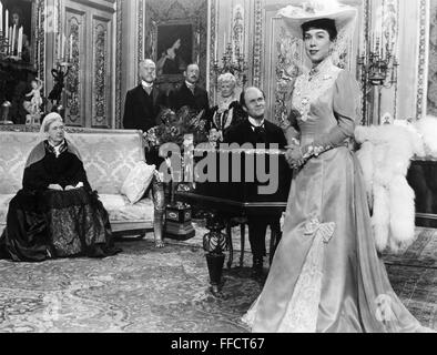 MELBA, 1953. /nAmerican soprano Patrice Munsel as Nellie Melba (standing, left) in a scene from ...