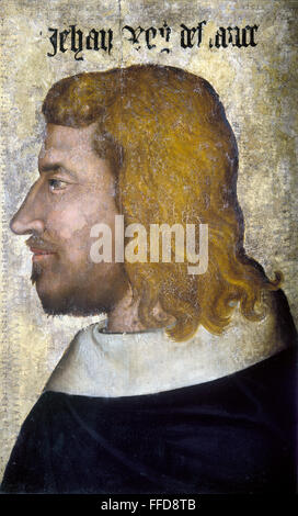 Portrait of King John II of France (1319-1364) a monarch of the House ...