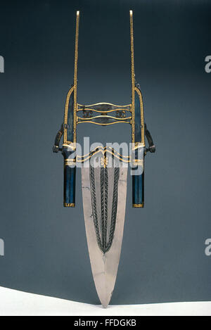 INDIAN DAGGER. /nA 'qatar,' an Indian dagger with long double handles ...