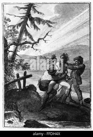 Major John Andre, a British soldier, caught with incriminating papers ...