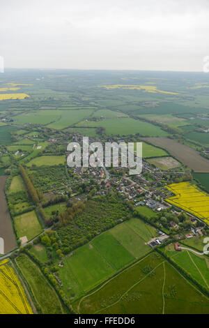 An aerial view of the Suffolk village of Laxfield Stock Photo - Alamy