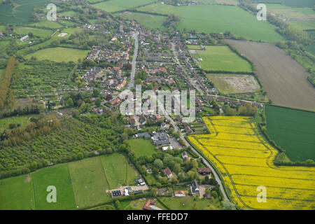 An aerial view of the Suffolk village of Laxfield Stock Photo - Alamy