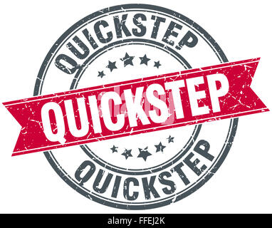 quickstep red grunge vintage stamp isolated on white background Stock ...