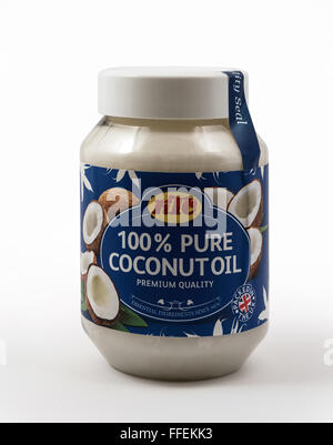 Jar of coconut oil Stock Photo - Alamy