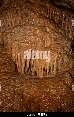 CALIFORNIA - Limestone flowstone, fluted columns and stalactites in the ...
