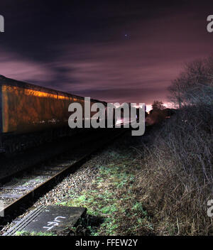 A Direct Rail Services Test Train powered by two Class 37 Diesel ...