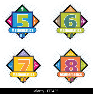 mathematics logo vector Stock Vector Art & Illustration, Vector Image ...