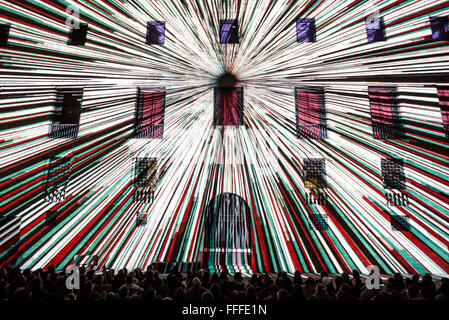Barcelona, Spain. 12th Feb, 2016. 'Moviments Granados' is a spectacle ...