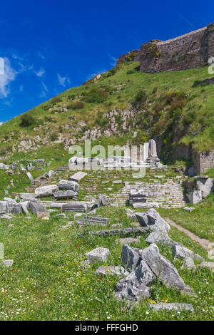 Temple of Dionysus, Pergamon, Bergama, Izmir Province, Turkey Stock ...