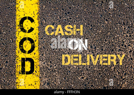 Concept image of Business Acronym COD Cash On Delivery written over ...