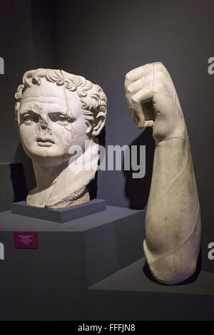 Emperor Domitian Statue in Ephesus Museum in Selcuk, Turkey Stock Photo ...