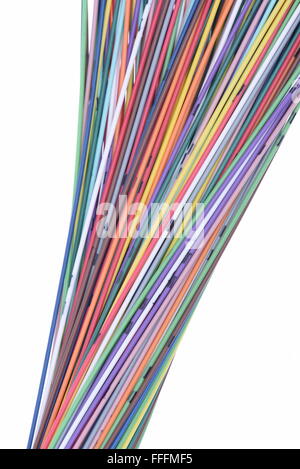 Multi Colored Computer Network Cables Stock Photo - Alamy