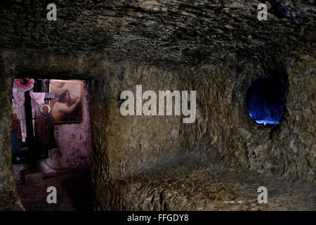 Ancient Roman cell inside the Greek Orthodox Partorium Church ( The ...