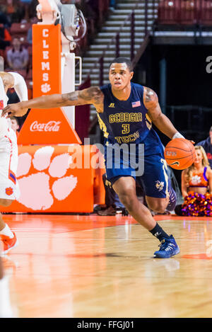 Greenville, South Carolina, USA. 13th Feb, 2016. Georgia Tech Yellow ...