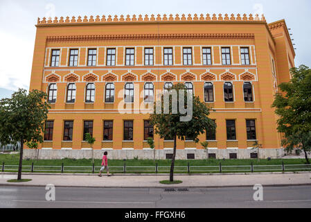 The United World College and Gimnazija Mostar (Gymnasium) building at ...