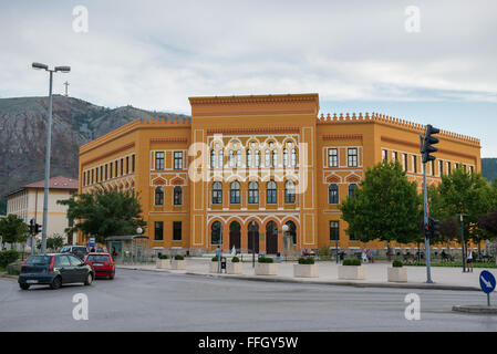 The United World College and Gimnazija Mostar (Gymnasium) building at ...