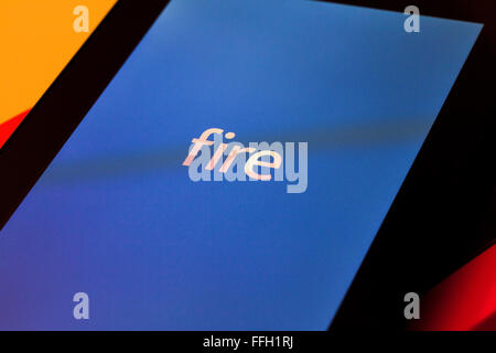 Amazon Fire tablet startup screen - USA Stock Photo - Alamy