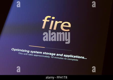 Amazon Fire tablet startup screen - USA Stock Photo - Alamy