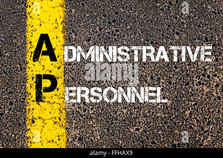 Concept image of Business Acronym AP Acceptance Protocol written over ...